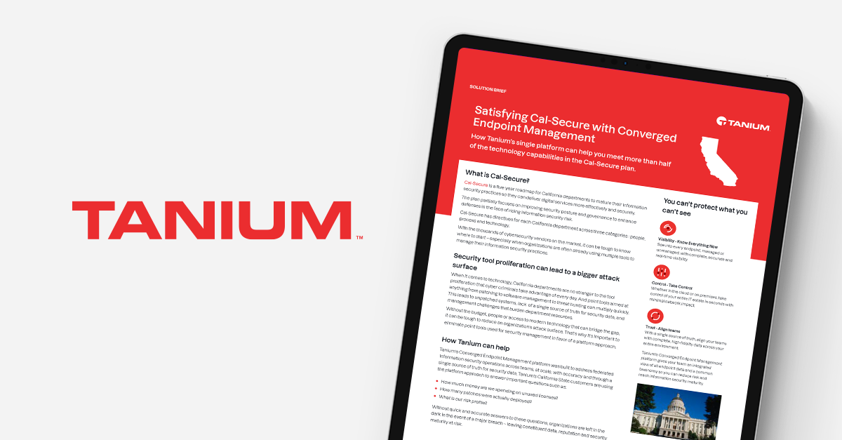 Tanium for Federal Government | Tanium
