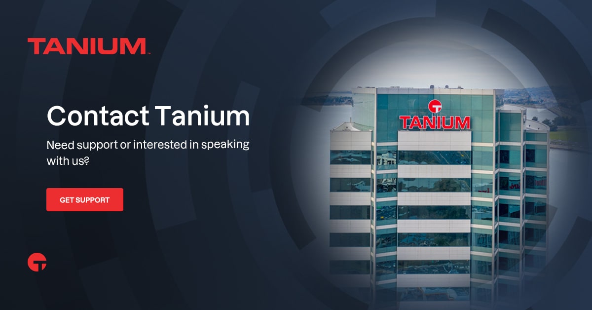 Contact Us | Tanium