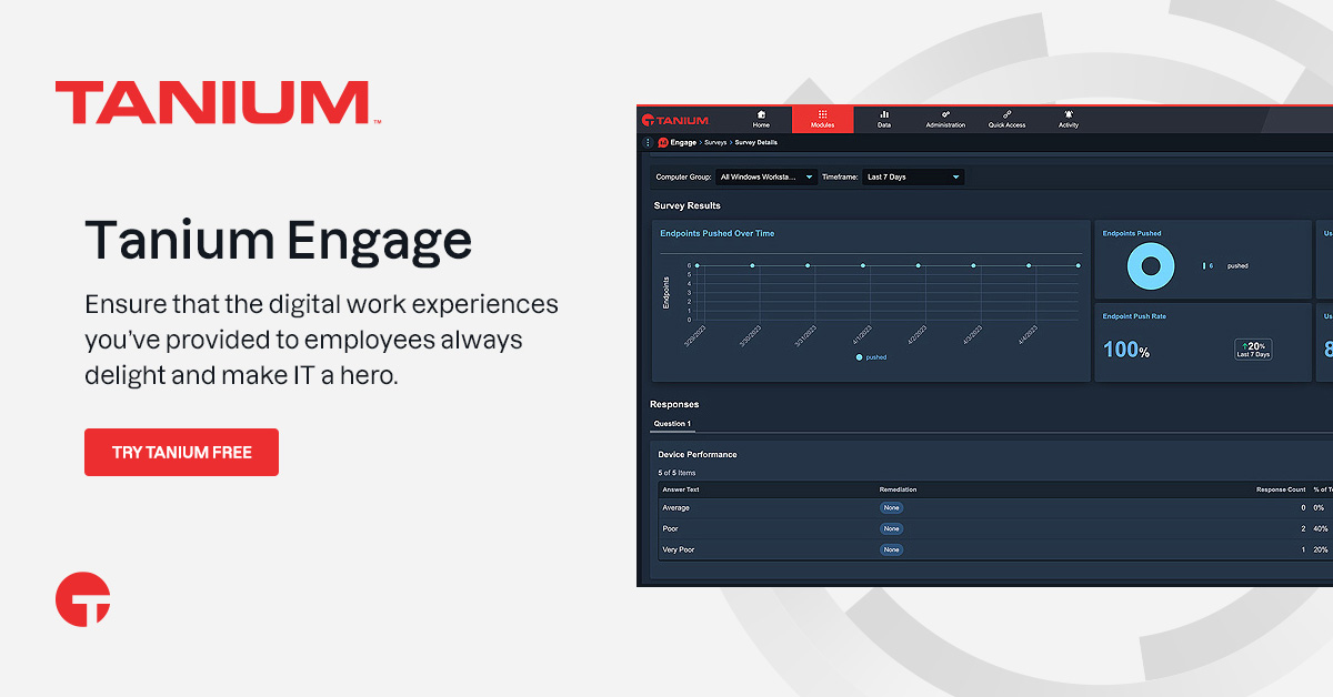 Tanium Engage | Tanium