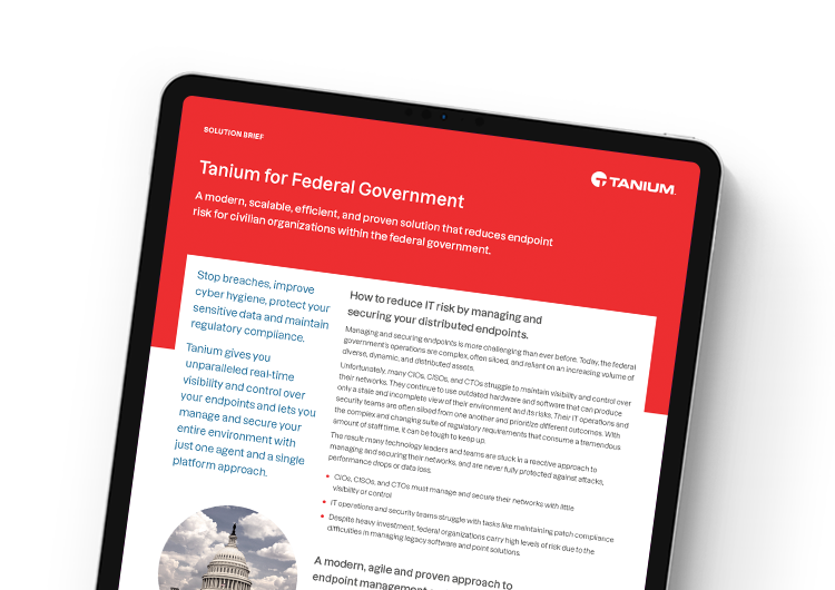 Tanium for Federal Government | Tanium