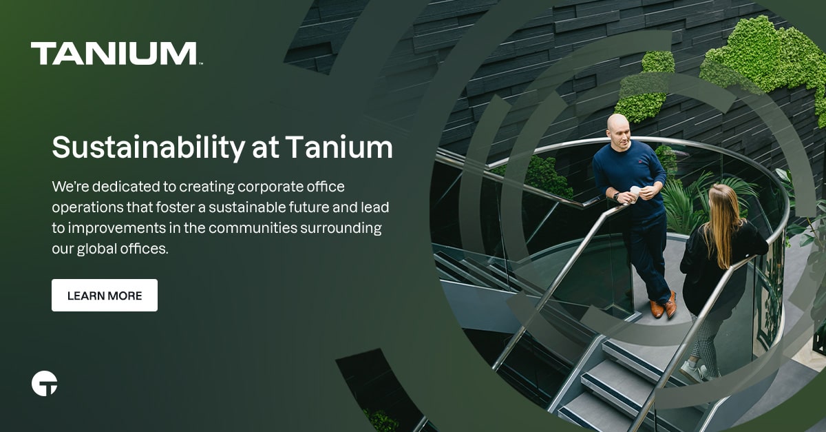Sustainability at Tanium | Tanium